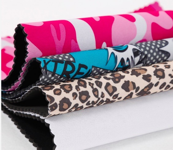 OEM Floral Stretch 220GSM Printed Neoprene Fabric Knitted